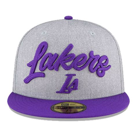 Los Angeles Lakers New Era 2020 Nba Draft 59fifty Fitted Hat Heather