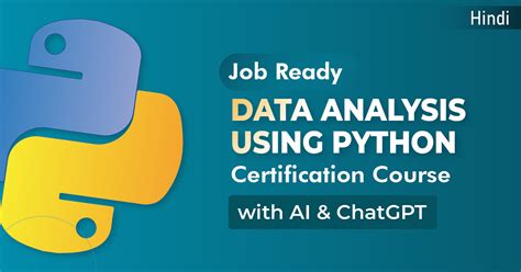 data analysis using python certification course with ai and chatgpt