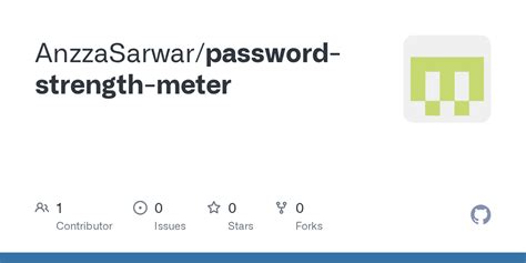 Github Anzzasarwarpassword Strength Meter