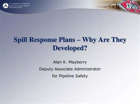 Ppt Spill Response Plans Why Are They Developed Powerpoint