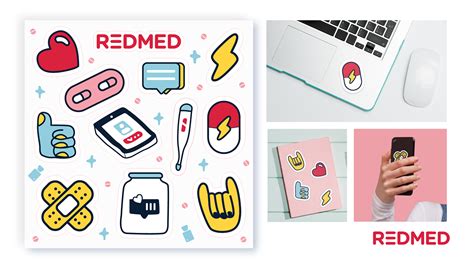 Stickers X Redmed On Behance