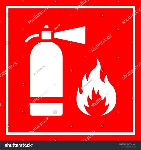 Fire Safety Red Vector Banner Illustration Stock Vector Royalty Free