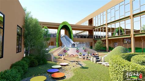 幼儿园户外活动区景观设计山东栖岫木艺