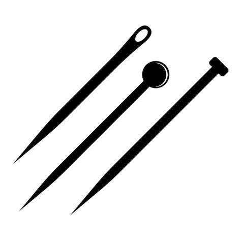Premium Vector Sewing Needle Logo Iconillustration Design Template