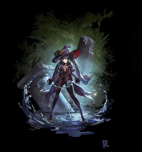 Mona Genshin Impact Drawn By R Zen Danbooru