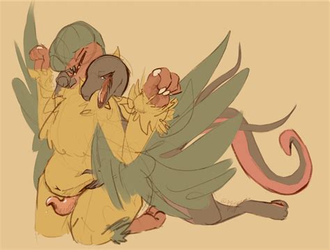 Rule 34 Ambiguous Gender Archeops Belly Belly Squish Black Body Bodily Fluids Dripping