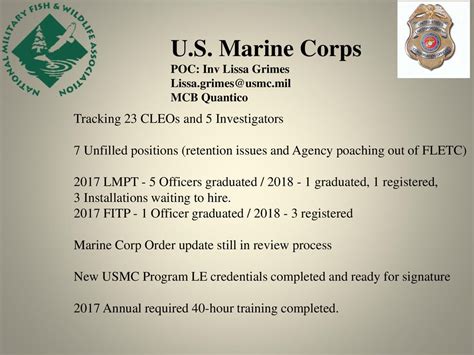 Conservation Law Enforcement Working Group Ppt Download