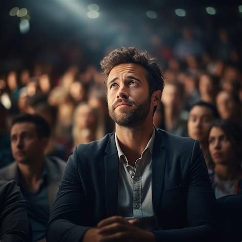 Premium Ai Image Attendees At The Conference Hall Listen To The