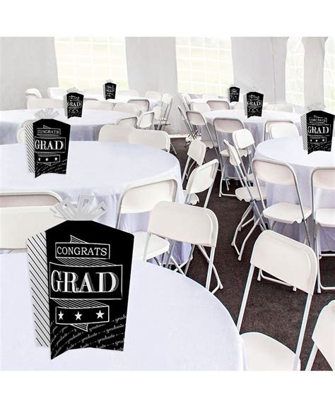 Big Dot Of Happiness Graduation Cheers Table Decor Party Fold