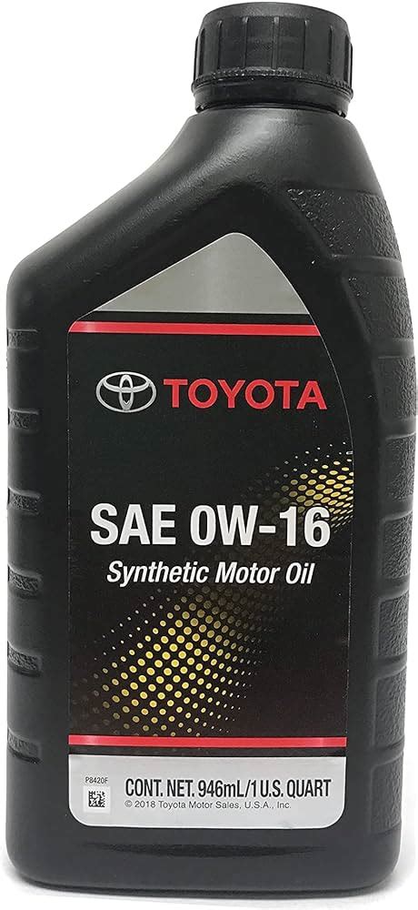 0w16 Oil Toyota Toyota Genuine Sae 0w 16 Synthetic Motor 45 Off