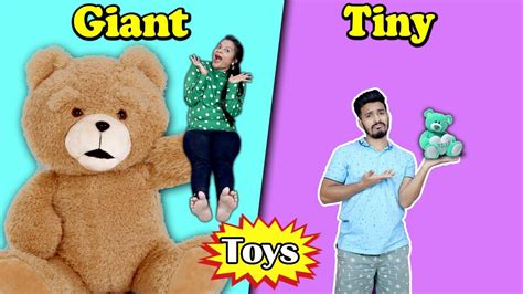 Giant Vs Tiny Toy Challenge Hungry Birds Youtube