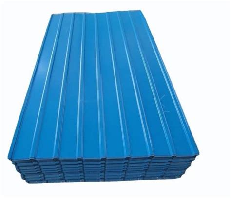 Blue Mild Steel Color Coated Hot Rolled Roofing Sheet Mm At Rs Kg In Ahmedabad