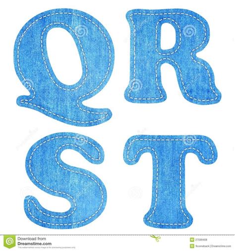 Alphabet Blue Jean Stock Illustration Illustration Of Closeup