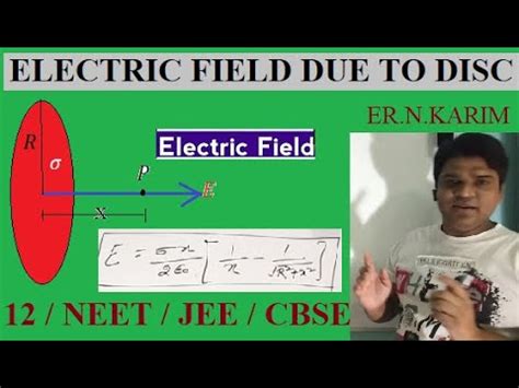 ELECTRIC FIELD Due To Uniformly CHARGED DISC NEET JEE YouTube