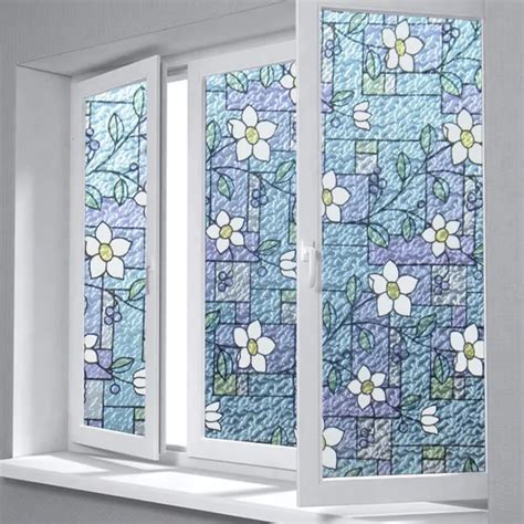 Fancy Fix Decorative Window Film Vinyl No Glue Frosted Privacy Film