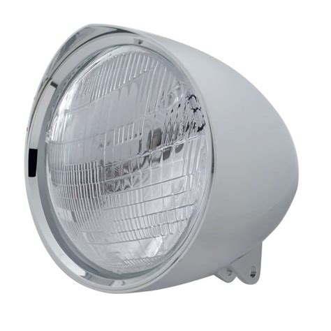 Chopper Headlight W Razor Visor 6014 Bulb Motorcycle Products