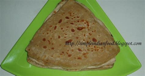 Simple Indian Food An Easy Cooking Blog Triangle Paratha