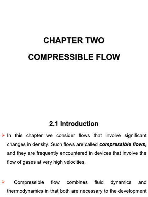 Compressible Flow Pdf Fluid Dynamics Mach Number