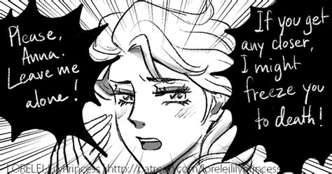 Loreleililyprincess 私、怖くないよ！ Loreleiのマンガ 漫画 Fanart アナと雪の女王 Pixiv