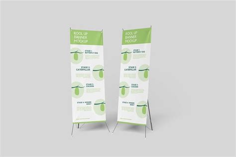 Rool Up Banner Mockup Product Mockups Ft Stand And Template Envato