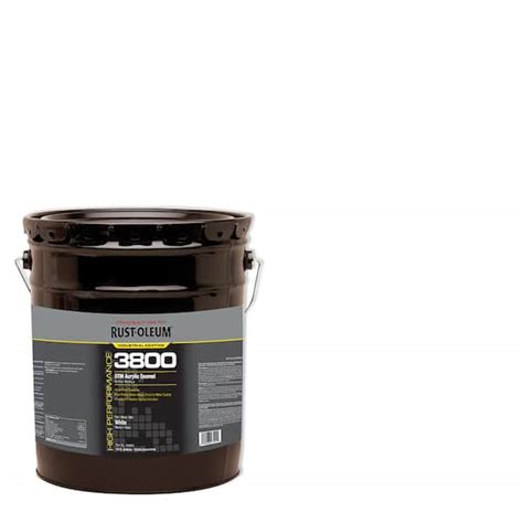 Rust Oleum 5 Gal 3800 Dtm Osha Flat White Interior Exterior Acrylic
