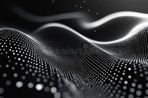 Abstract Particles Forming A Digital Wave In Cyberspace Stock Illustration Illustration Of