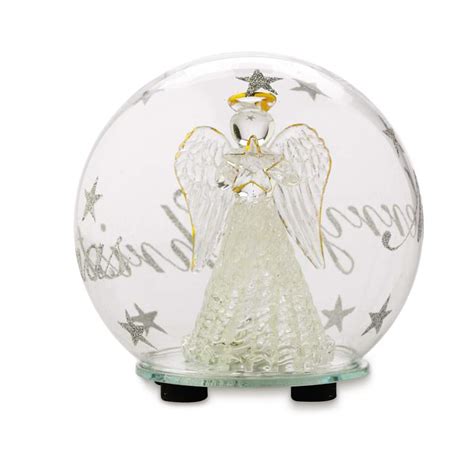 Holiday Handblown Glass Globe Angel