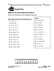 Crack The Code Arithmetic Sequences Puzzle Time Course Hero