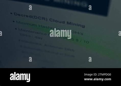 Cryptocurrency Mining On A Computer Screen The Algorithm Of The