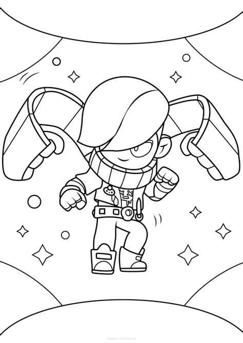 🖍️ Brawl Stars Edgar Dibujo Para Colorear Gratis Para Imprimir