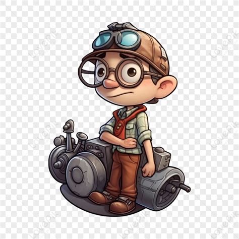 Engineer Day Cartoon Boysafeengineer Illustrationglass Png Hd