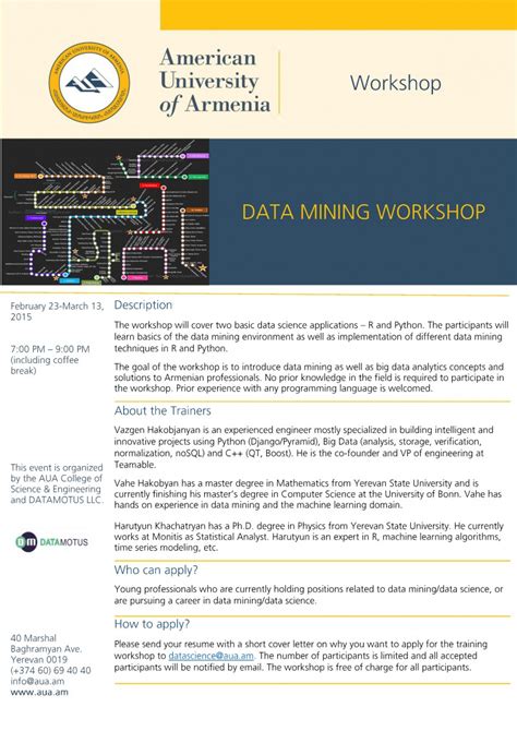 Data Mining Workshop Aua Newsroom