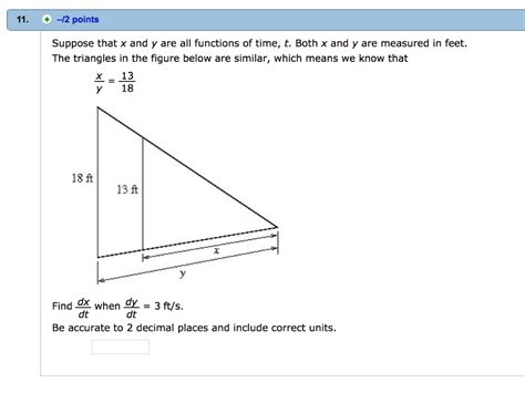 solved 12 points 11 suppose that x and y are all functions