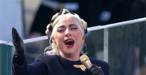 Lady Gaga Wows With Us National Anthem At Biden Harris Inauguration