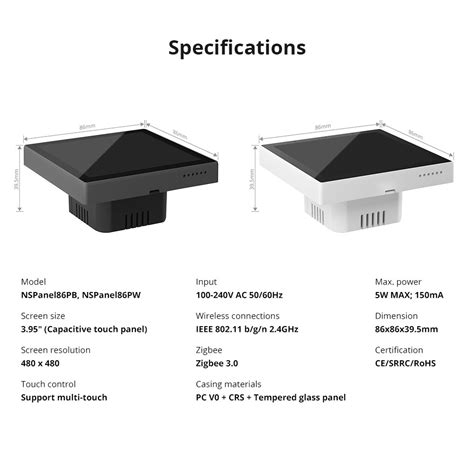 Sonoff NSPanel Pro โปรโตคอลควบคมบานอจฉรยะ Zigbee 3 0 มาตรฐาน