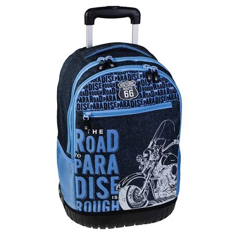 Школьный рюкзак на колесах Busquets Wheeled Double Backpack Route 66 ...