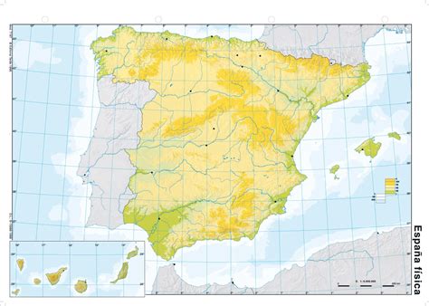 Mapa Mudo España Vicens Vives