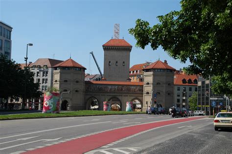 Munich Bavaria Germany Muc Munich Isartor Panorama 3008x2000