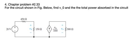 Solved Chapter Problem For The Circuit Shown In Chegg