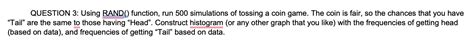 Solved Question Using Rand ﻿function On Excel Run 500