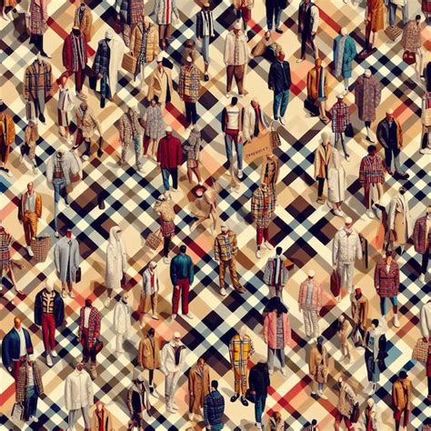 Premium Vector Seamless Trendy Fancy Colorful New Burberry Caro