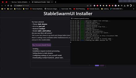 Cant Get It To Work · Issue 21 · Stability Aistableswarmui · Github
