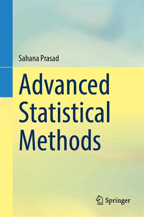 Advanced Statistical Methods | 9789819972562 | Sahana Prasad | Boeken | bol