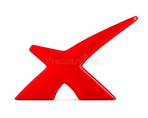 Red Marker On White Background Isolated 3d Stock Illustration