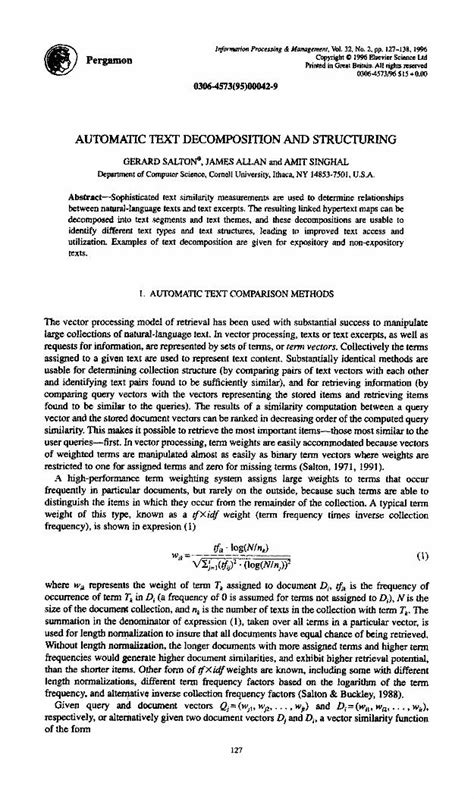 pdf automatic text decomposition and structuring dokumen tips