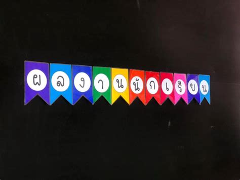 🍭ป้ายติดบอร์ด “ผลงานนักเรียน” ห้องเรียนวิทยาศาสตร์ครูดา