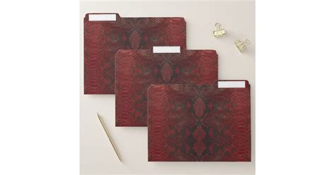 Red And Black Python Print File Folder Zazzle
