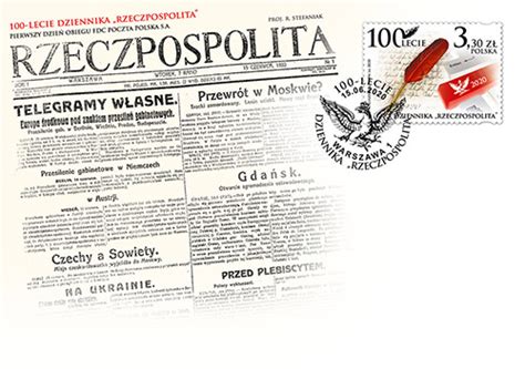 100 lecie dziennika Rzeczpospolita Katalog Znaków Pocztowych
