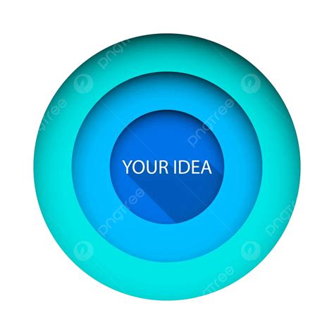 Slice Circle Paper Business Infographic Brochure Background Template