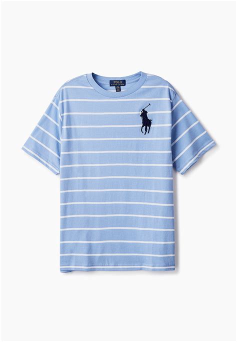Футболка Polo Ralph Lauren, цвет: голубой, PO006EBJRIE1 — купить в ...
